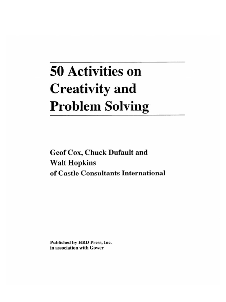 50 Activities For Creativity | PDF