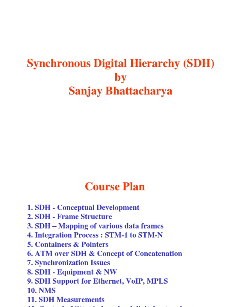 SDH | PDF | Multiprotocol Label Switching | Networking