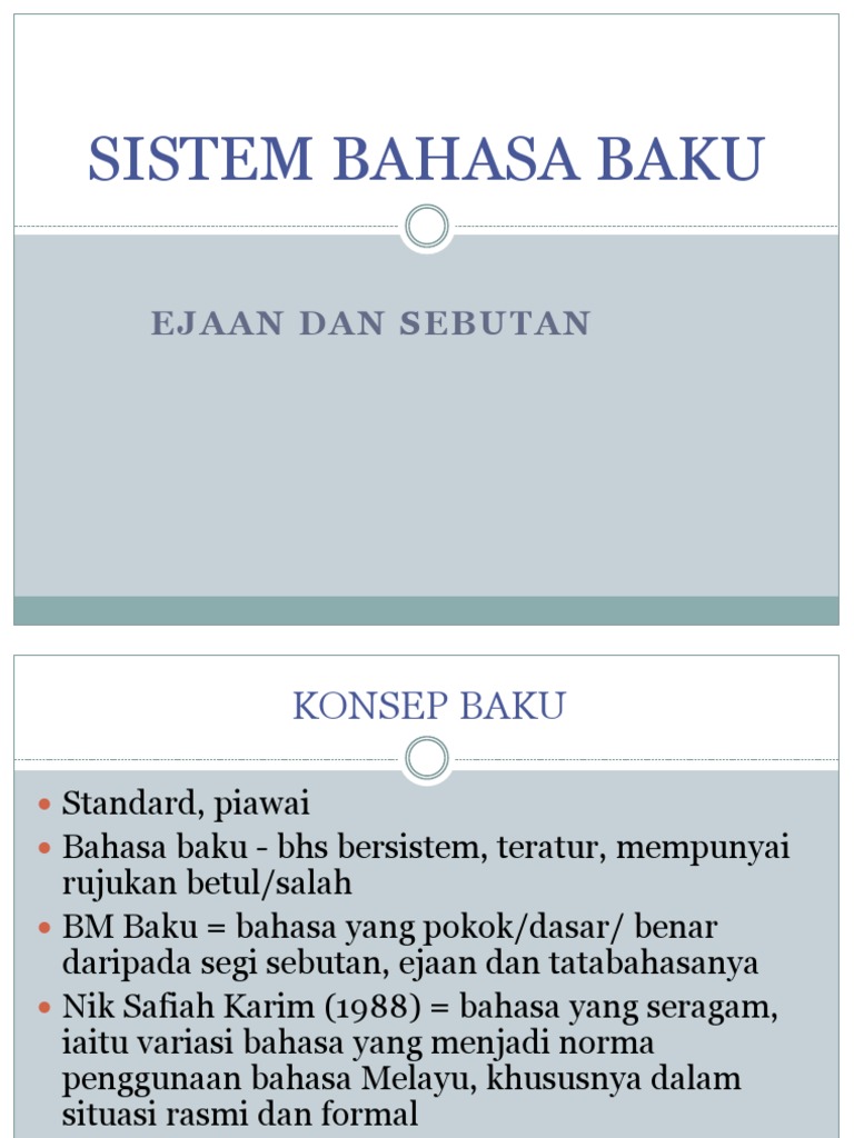 Bahasa Baku | PDF | Kajian Bahasa Asing