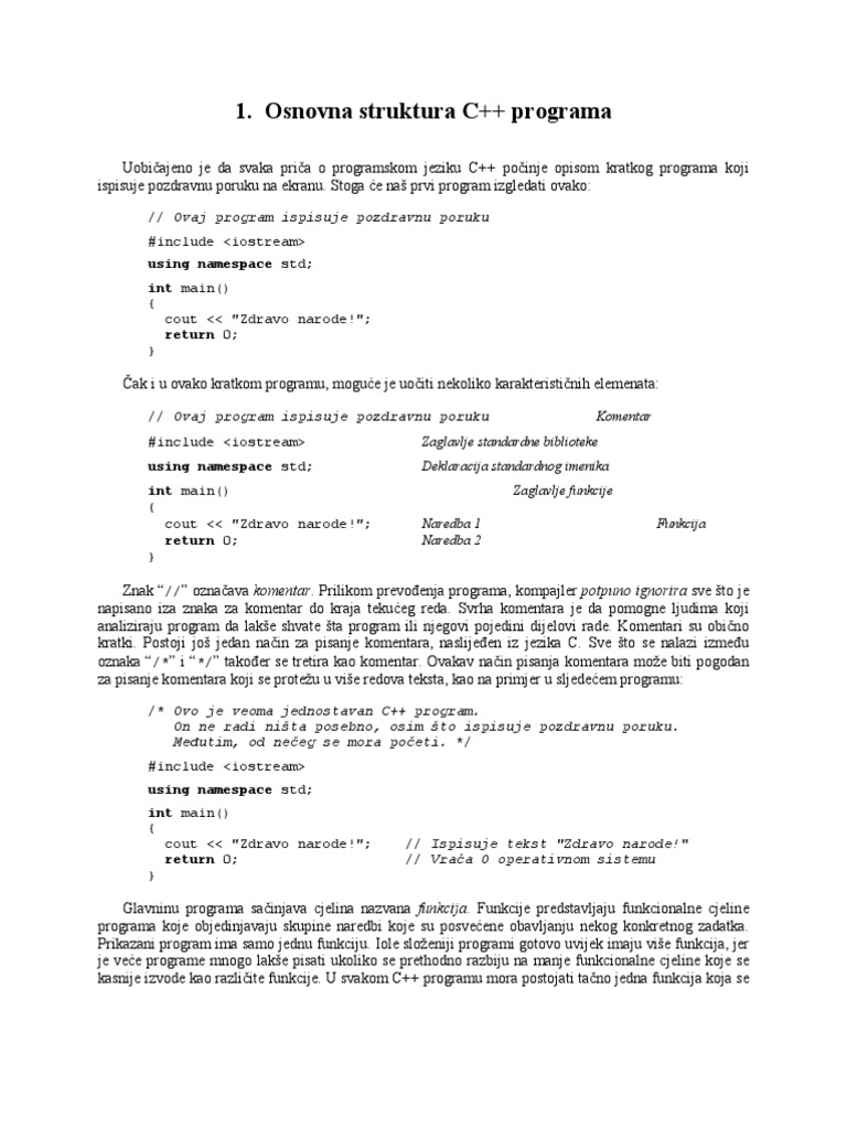 Zeljko Juric - Principi Programiranja Kroz C++ | PDF