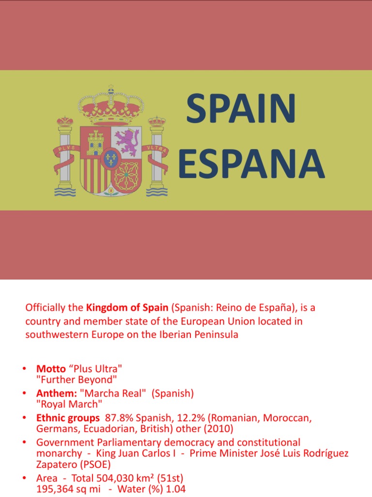 Ethnic Composition and Motto of Spain | PDF | Travel