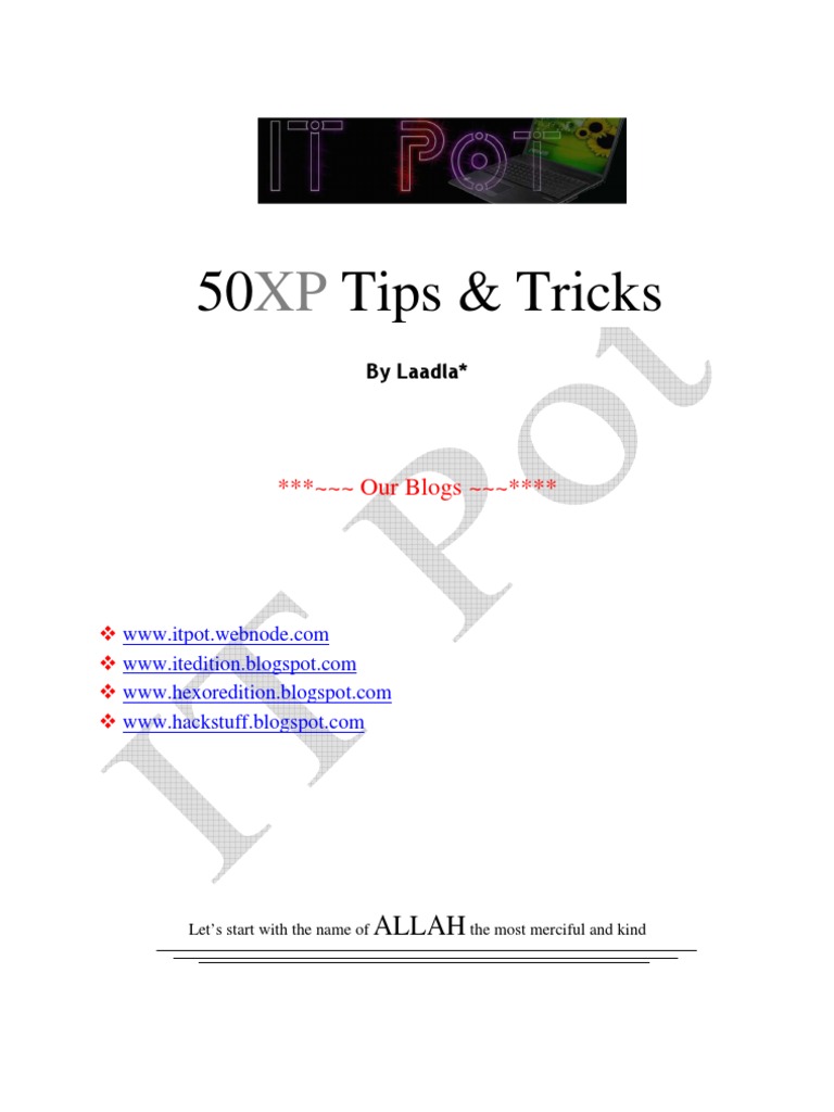 50 Tips and Tricks Approval | PDF | Windows Registry | Microsoft Windows