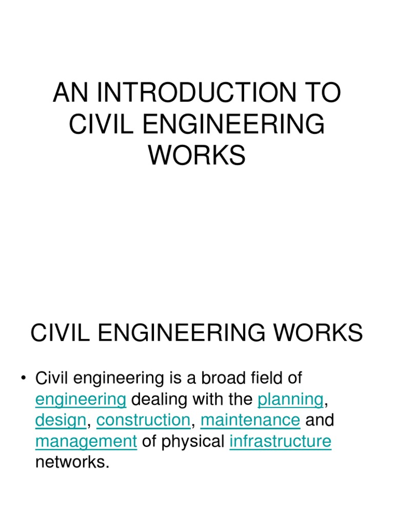 Overview of Civil Engineering Branches | PDF | Surveying | Civil ...