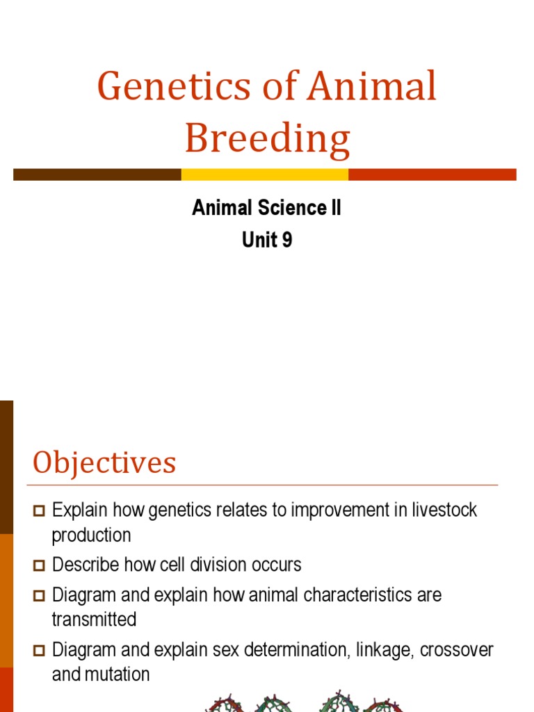 Genetics of Animal Breeding - 9 | PDF | Zygosity | Dominance (Genetics)