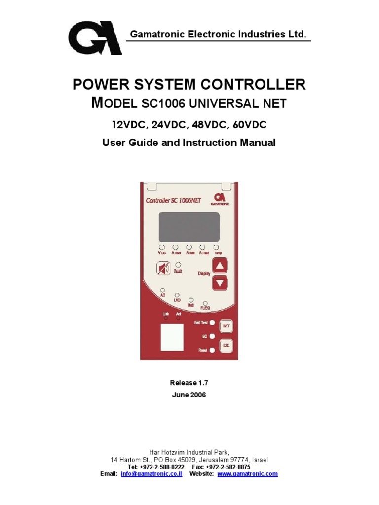 SC 1006 Net Gama Tronic | PDF | Rectifier | Electric Power System