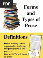 Quiz On Elements of Prose Fiction | PDF | The Arts