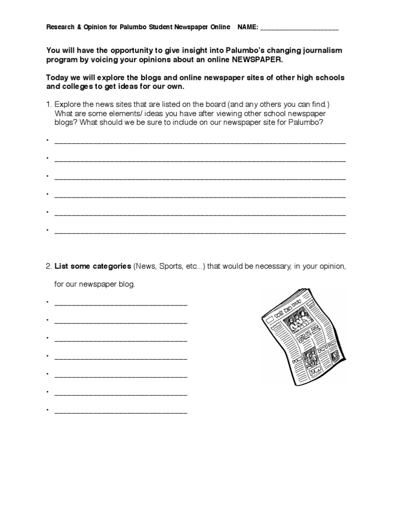 Researchforbloggroupwork | PDF | Newspapers | Editing