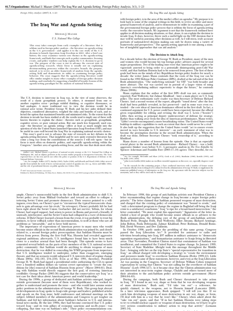 The Iraq War 10 | PDF | Paul Wolfowitz | Saddam Hussein