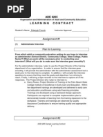 Learning Contract Template and Example | PDF | Learning | Career & Growth