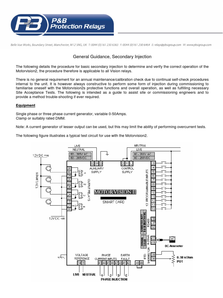 Secondary Injection Testing | PDF | Relay | Power Supply