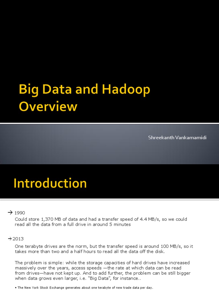 Big Data and Hadoop Overview | PDF | Apache Hadoop | Big Data