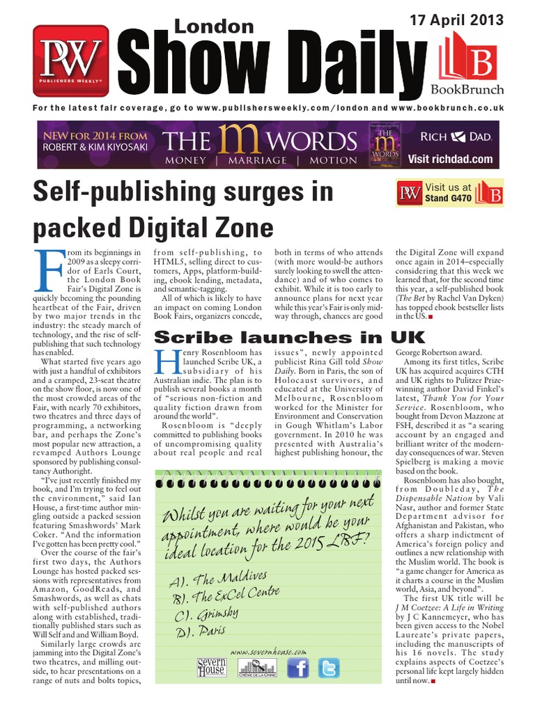 London Show Daily, Day 3, April 17, 2013 | PDF | Legal Deposit | Public ...