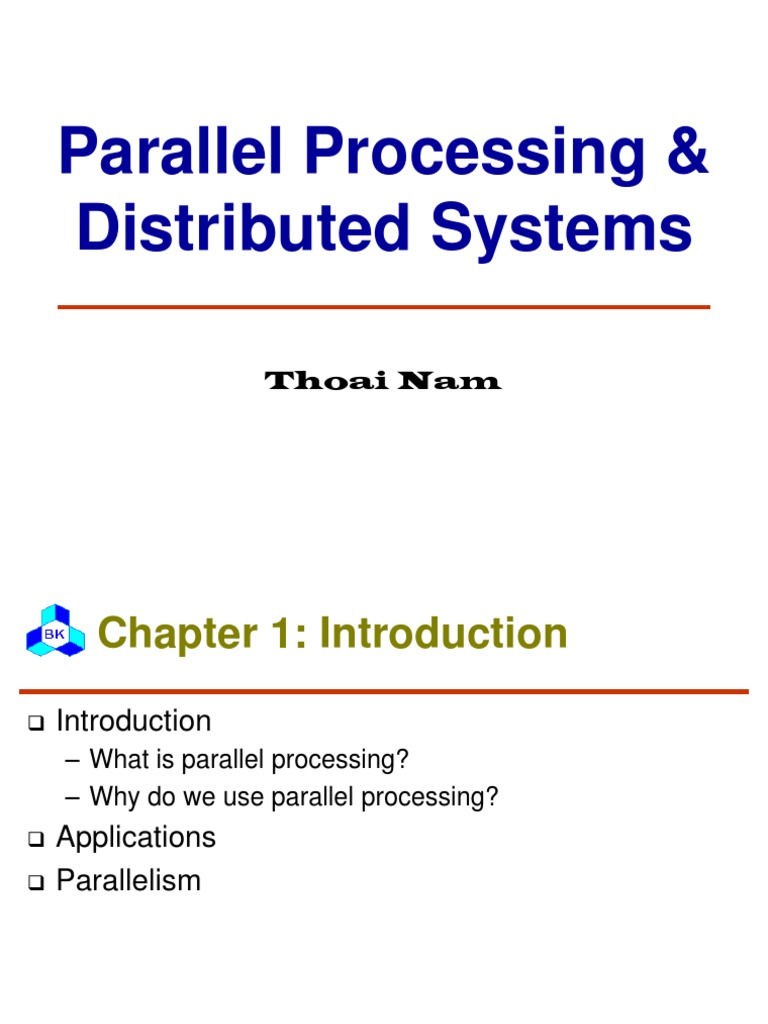 ParallelProcessing 1 Intro-1 | PDF | Parallel Computing | Theoretical Computer Science