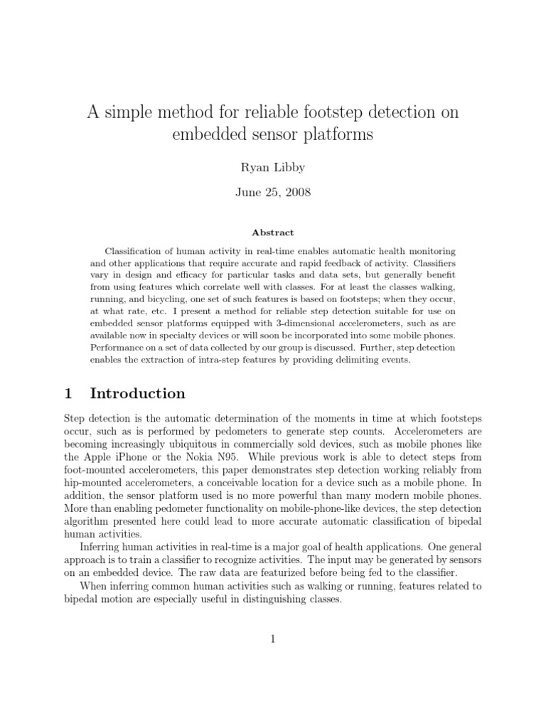 Libby Peak Detection | PDF | Discrete Fourier Transform | Accelerometer