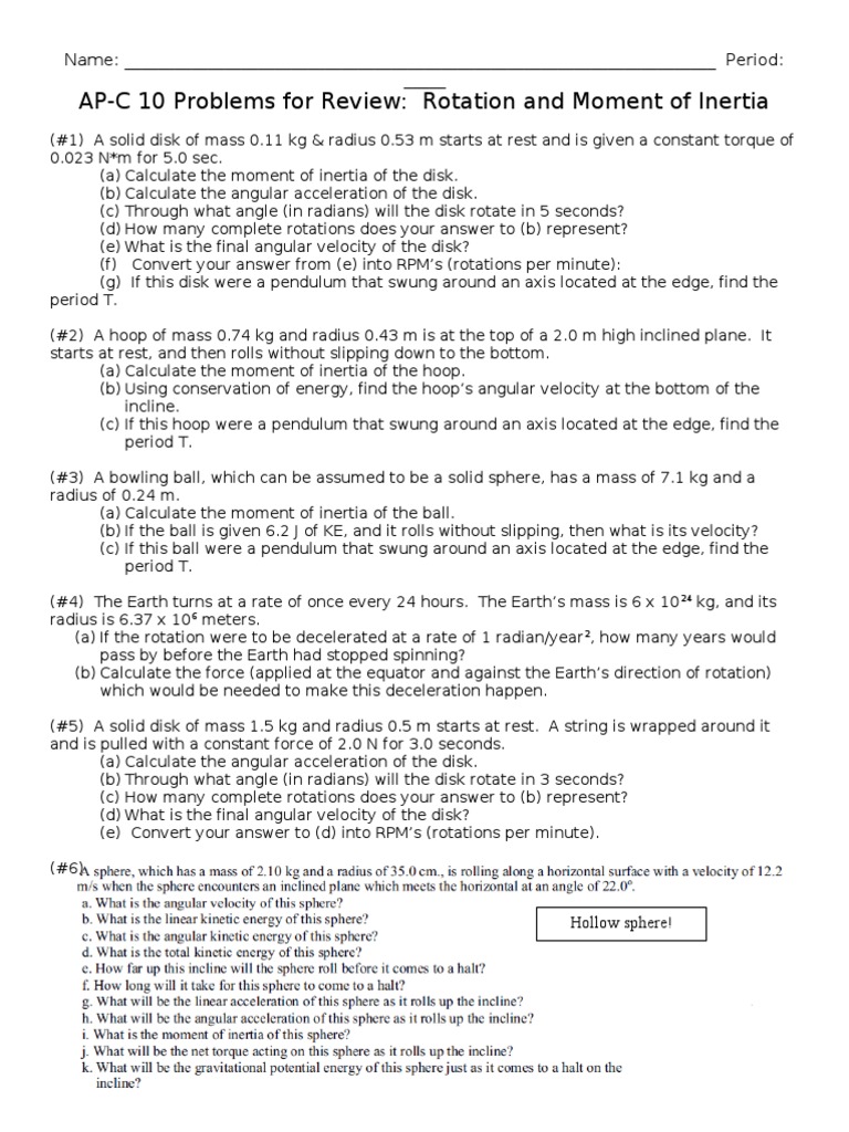 00 - Curve Packet (Rotation Test) - Questions and Answers | PDF ...