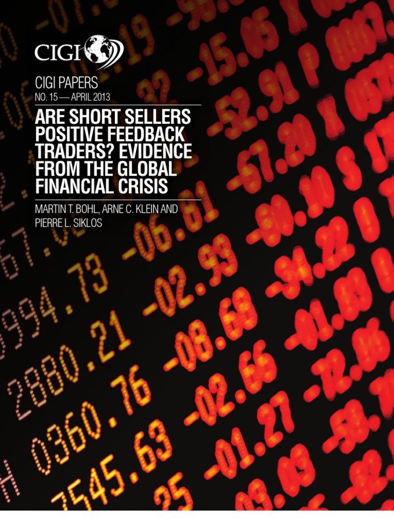 Are Short Sellers Positive Feedback Traders? Evidence From The Global ...
