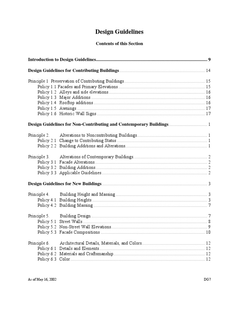 Area Specific Design Guidelines | PDF | Roof | Lighting