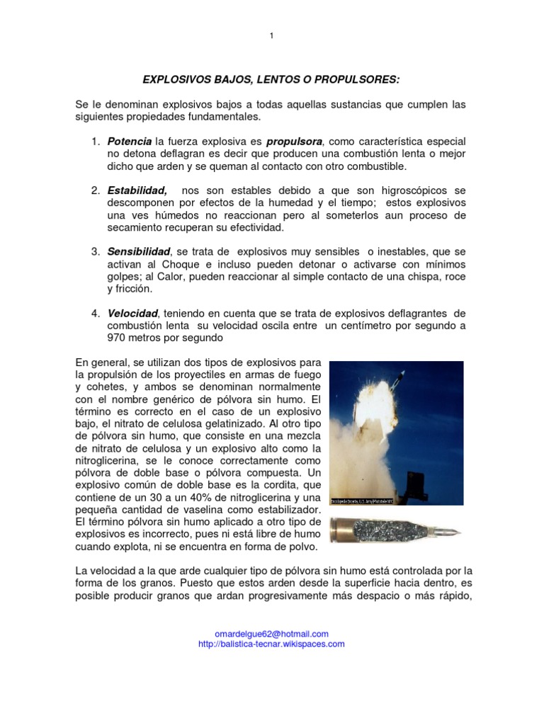 Explosivos Bajos | Pirotécnica | Material explosivo