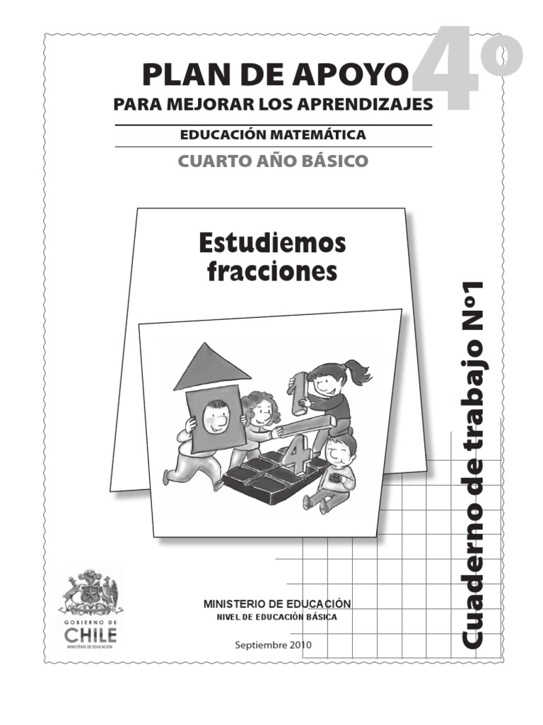 Ejercicios de Fracciones para 4° Básico | PDF | Educación primaria ...