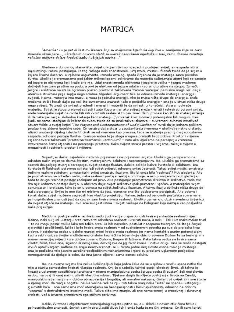 Tomislav Budak - Matrica | PDF