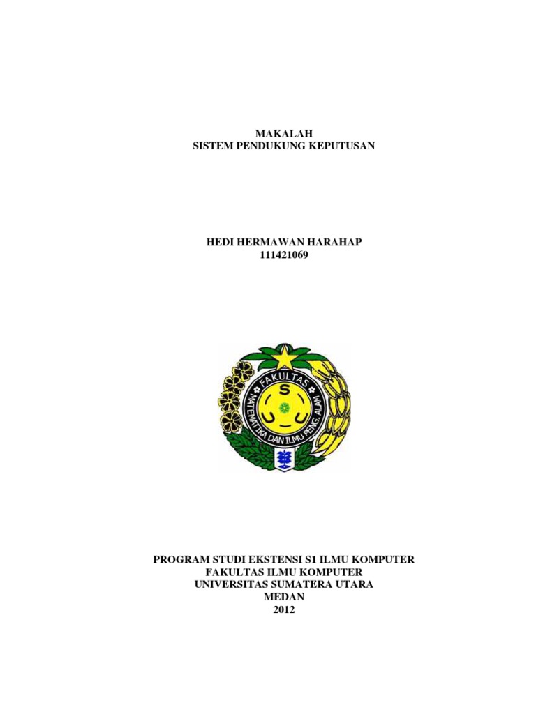 Sistem Pengambilan Keputusan | PDF Sistem Pengambilan Keputusan | PDF