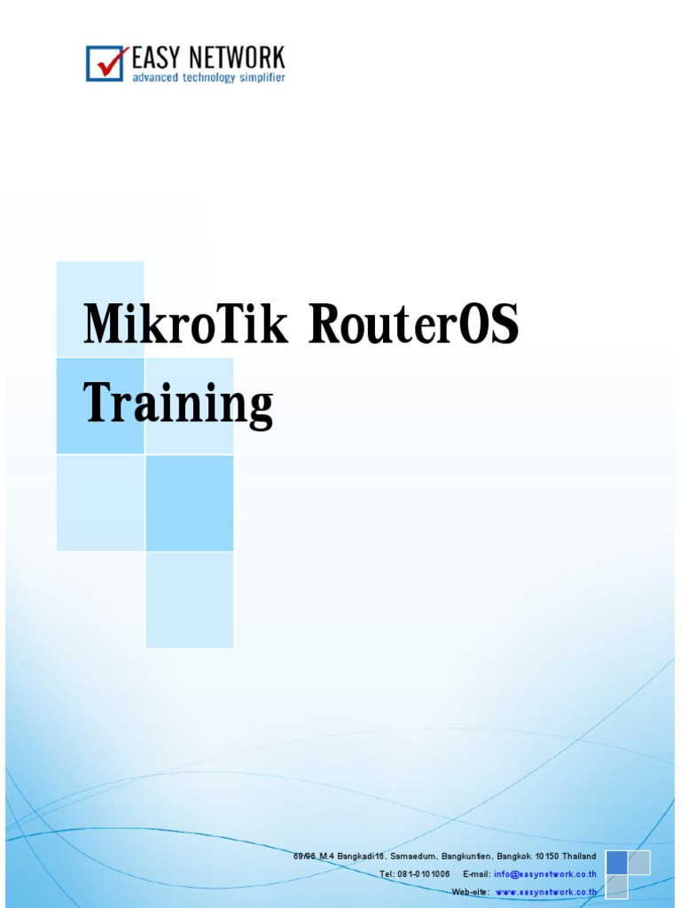 MikroTik Router Training | PDF