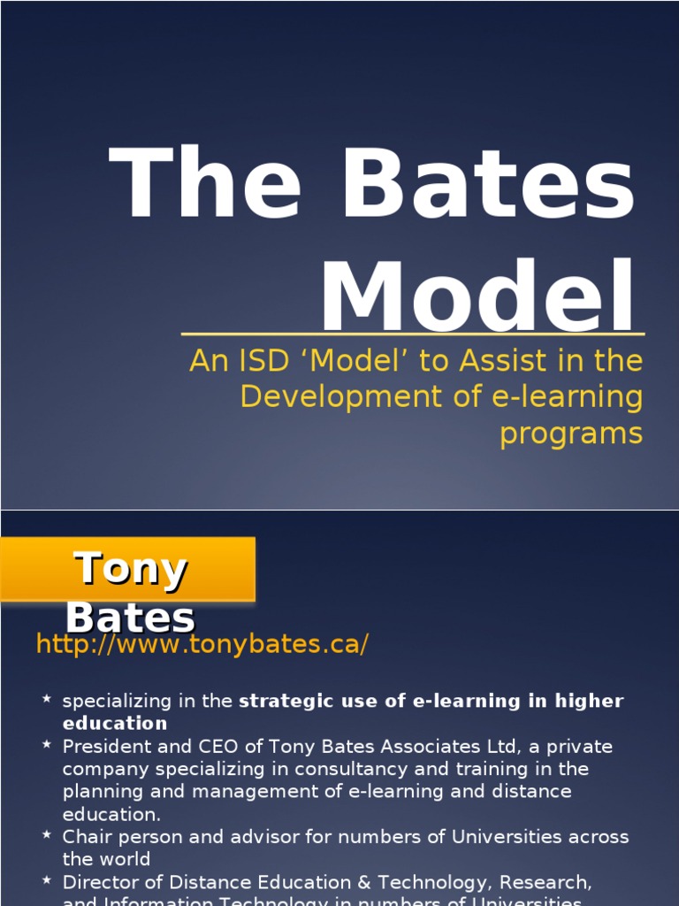 Bates Power Point 2 | PDF | Educational Technology | Instructional Design
