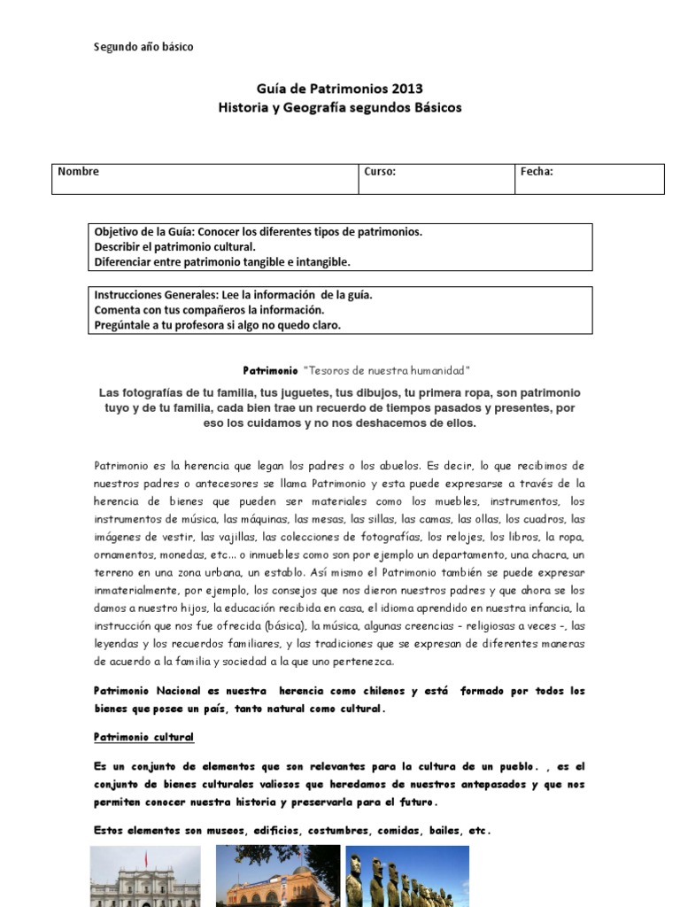 El Patrimonio | PDF | Patrimonio cultural | Bienes (Ley)