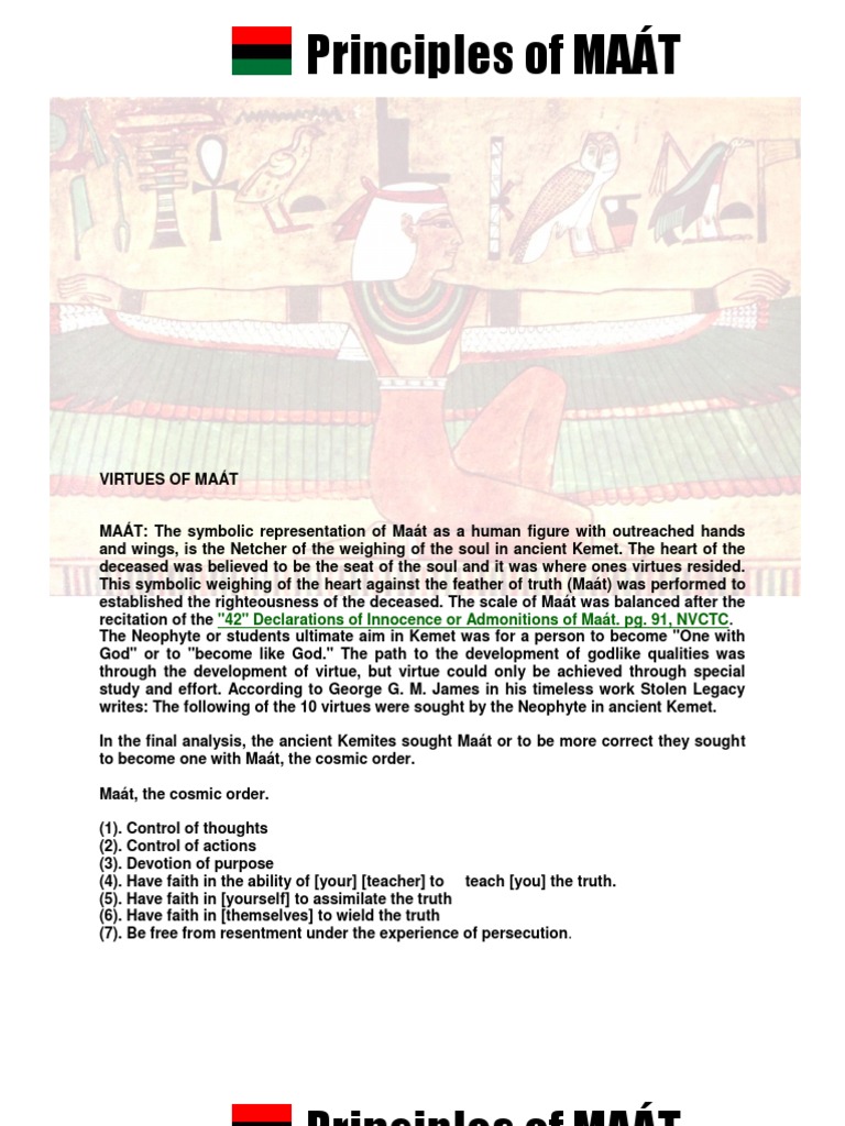 Principles of MAAT | PDF | Theology | Religious Belief And Doctrine