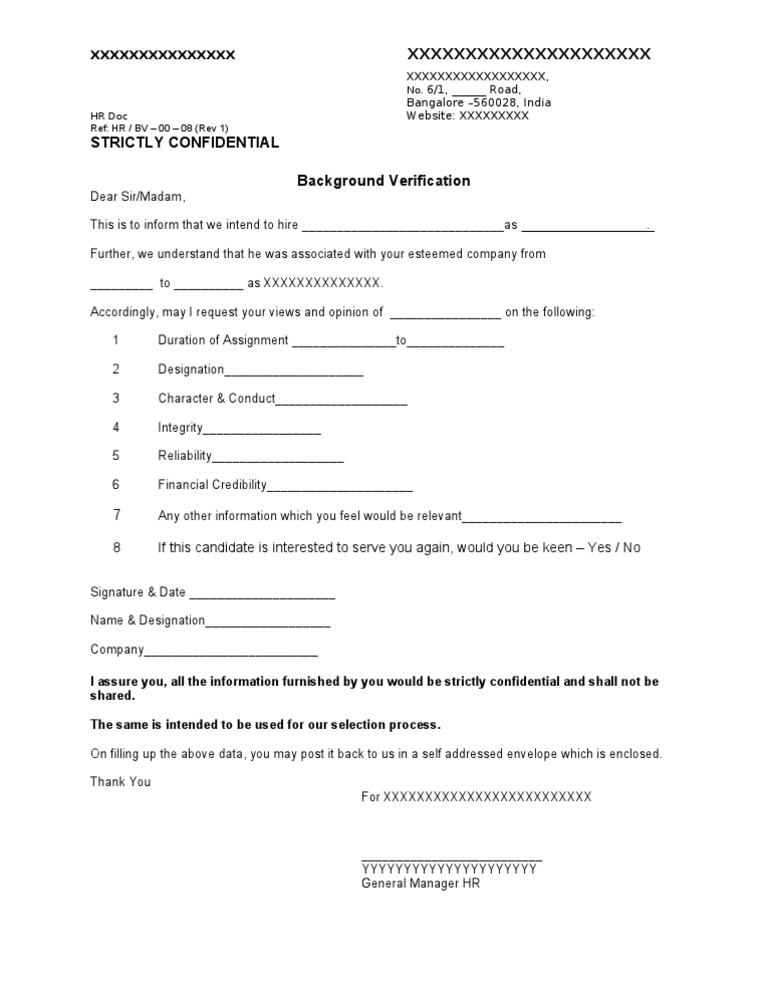 Background Verification | PDF