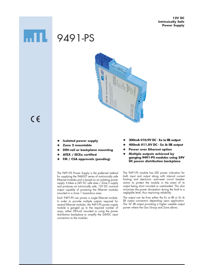 9491 Ps Datasheet | PDF | Power Supply | Electrical Connector
