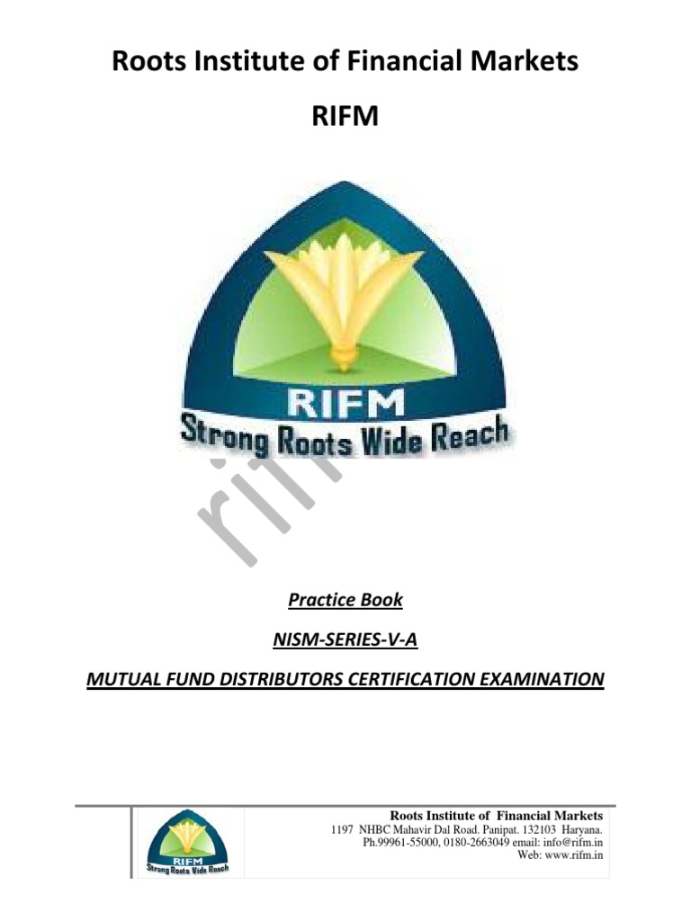 Mutual Fund Distributors Certification book for exam of AMFI | Mutual ...