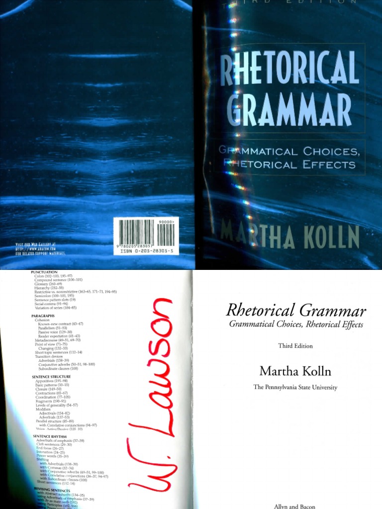 Rhetorical Grammar Martha Kolln | PDF