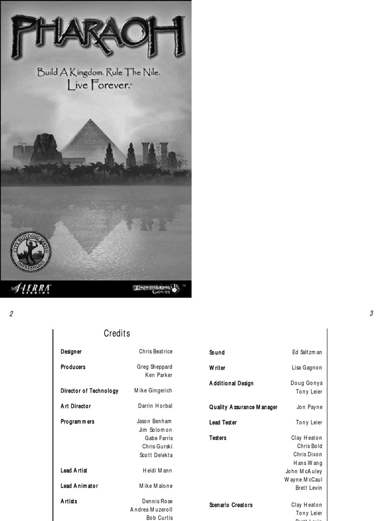 Pharaoh - Manual | PDF | Double Click | Icon (Computing)