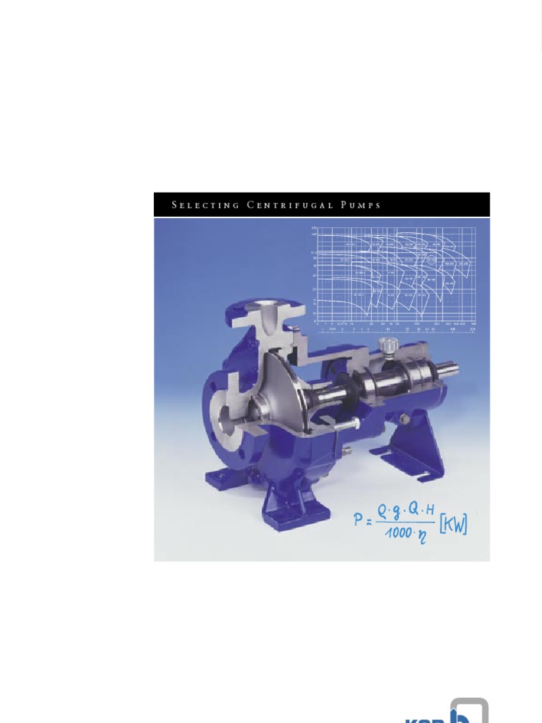 KSB Selecting Centrifugal Pumps | PDF | Pump | Electric Motor