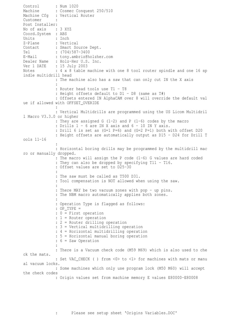 Conquest NUM Inch Post | PDF | Drill | Drilling