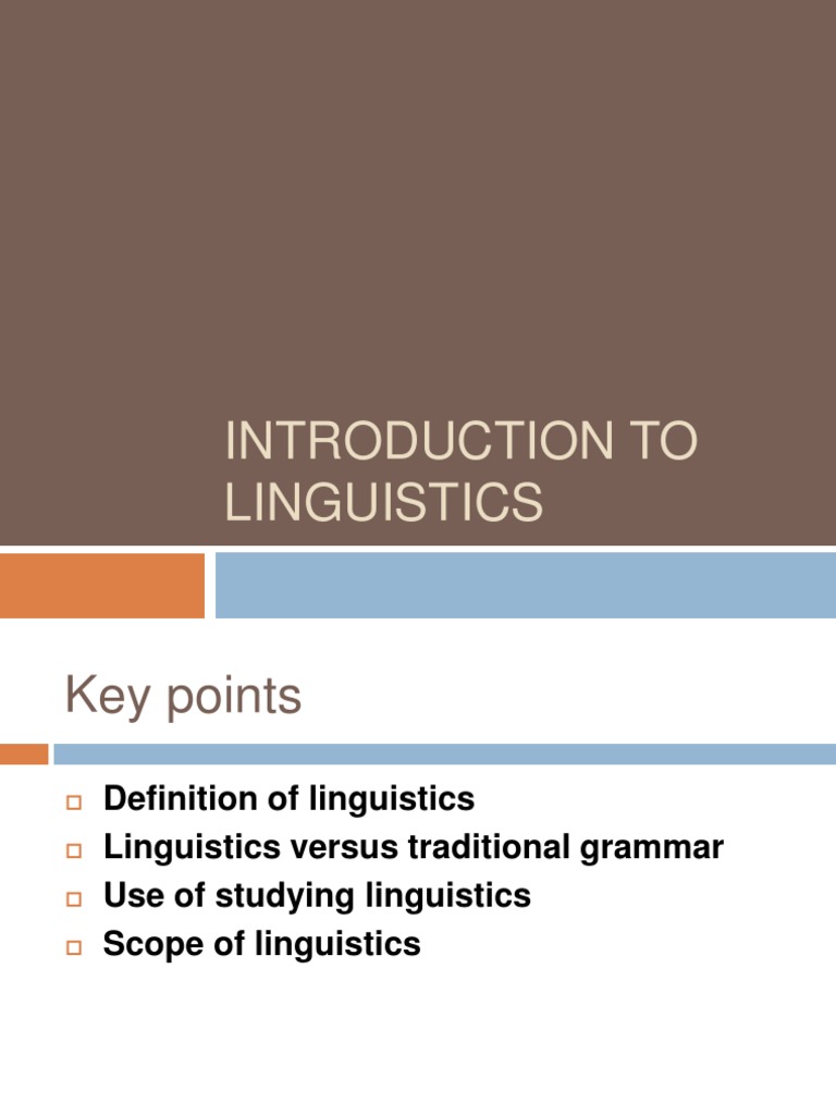 Introduction To Linguistics | Linguistics | Semantics