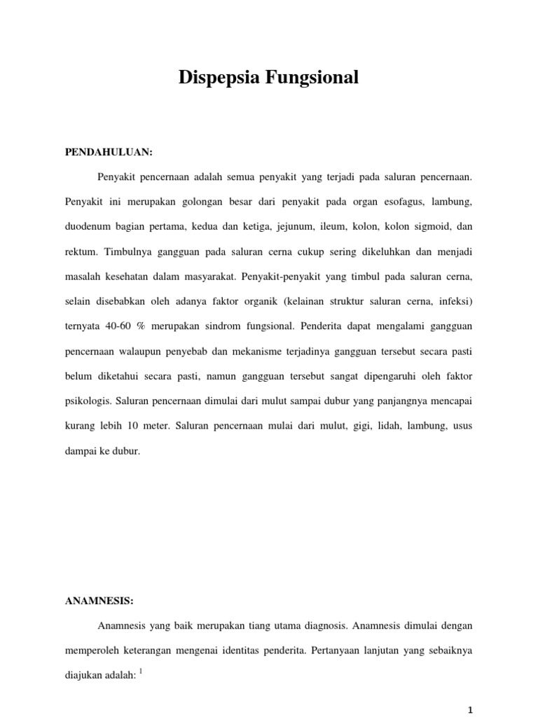 Dispepsia Fungsional