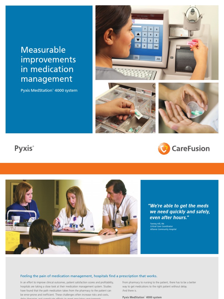 DI3422 Pyxis MedStation 4000 System Brochure | PDF | Pharmacy | Nursing