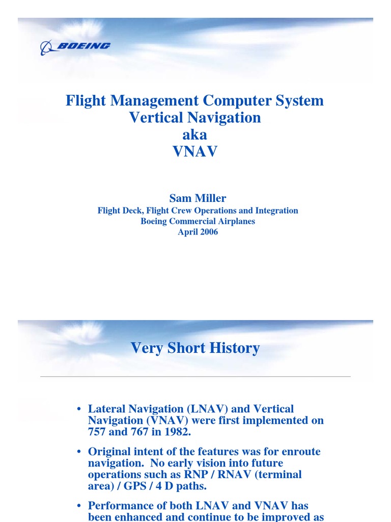 How VNAV Works | PDF | Aerospace | Aviation