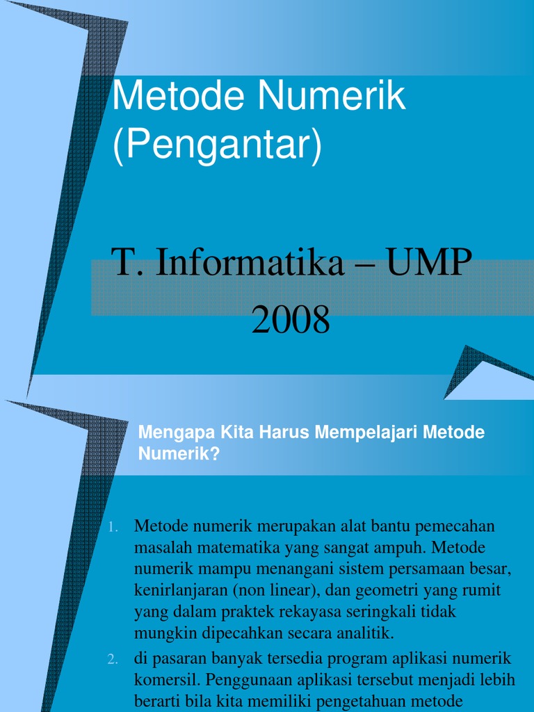Metode Numerik | PDF