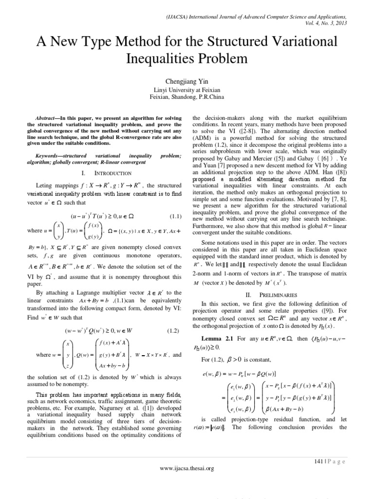 Algorithm for Structured Variational Inequalities | PDF | Vector Space | Mathematical Optimization