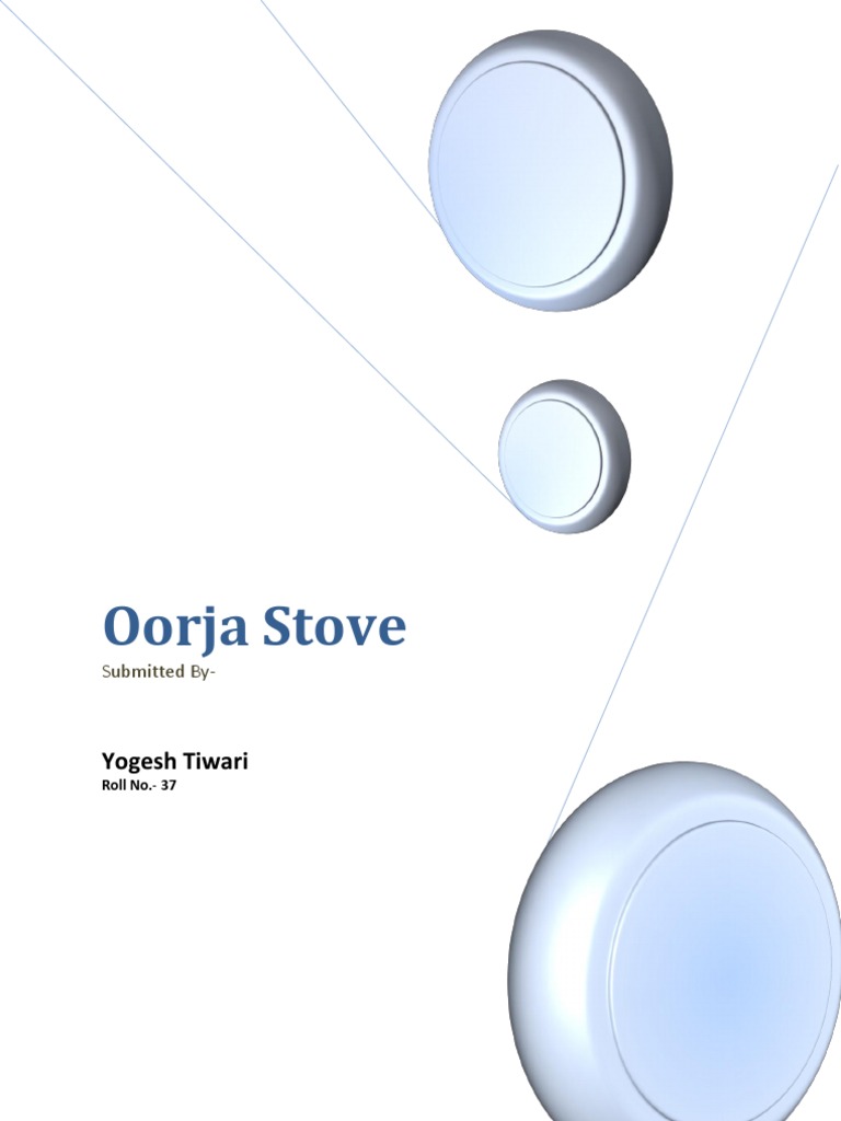 Oorja Stove Marketing Strategy | PDF | Stove | Liquefied Petroleum Gas