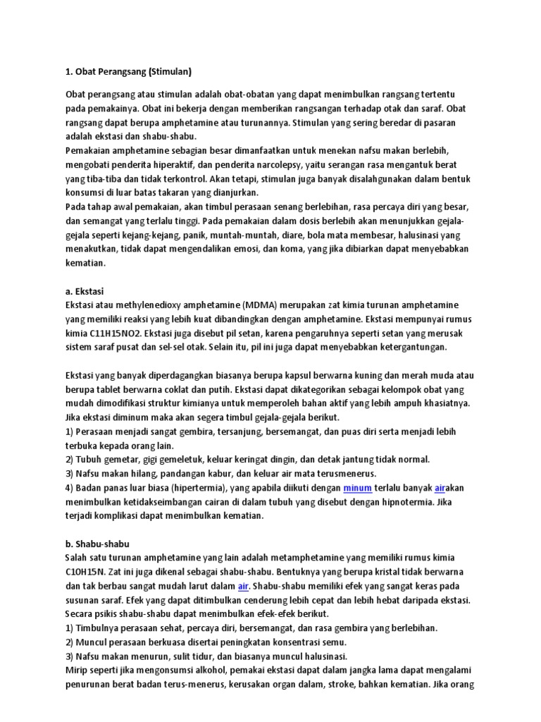 Obat Stimulan | PDF