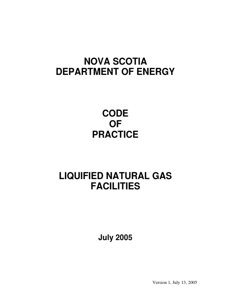 Code of Practice LNG Facilities | PDF