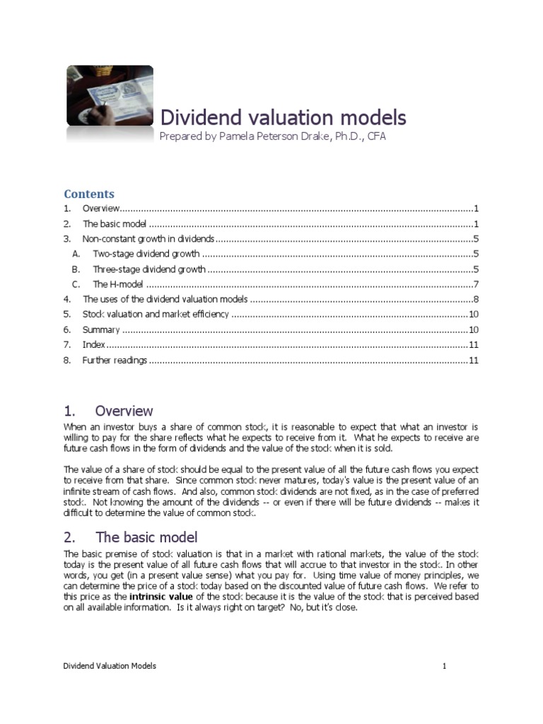 Dividend Growth Model | PDF | Valuation (Finance) | Stocks