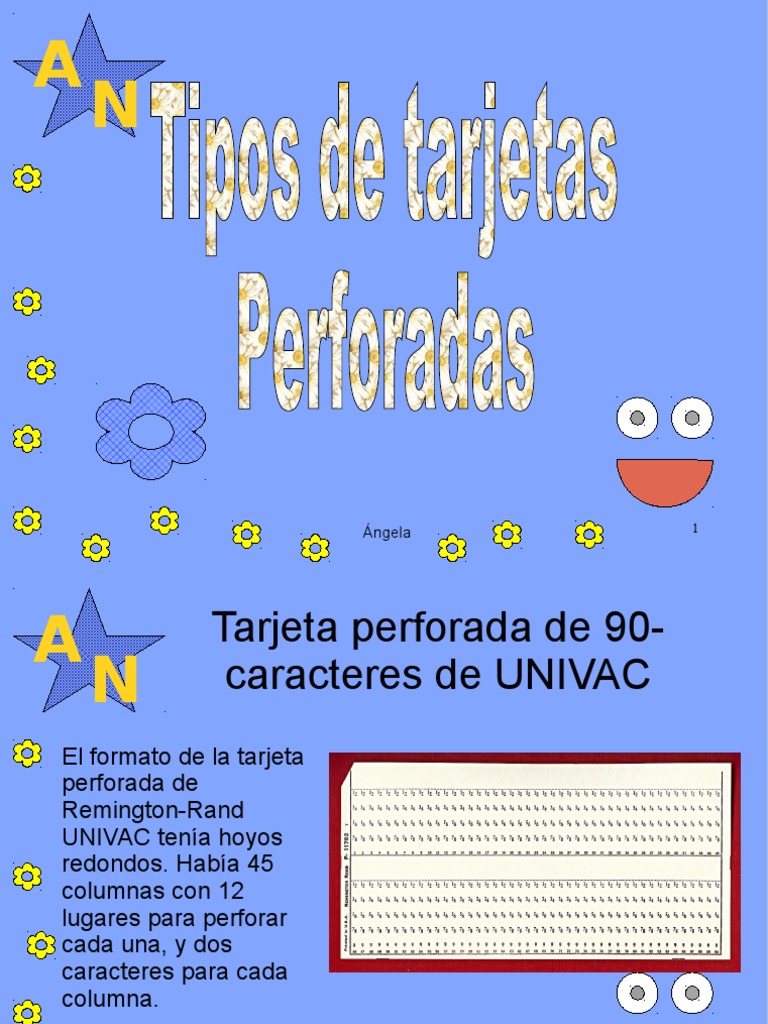 Tarjetas Perforadas: Tipos y Usos | PDF | Arquitectura de Computadores ...