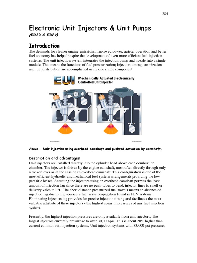 Electronic Unit Injectors 2-08 | PDF | Fuel Injection | Diesel Engine