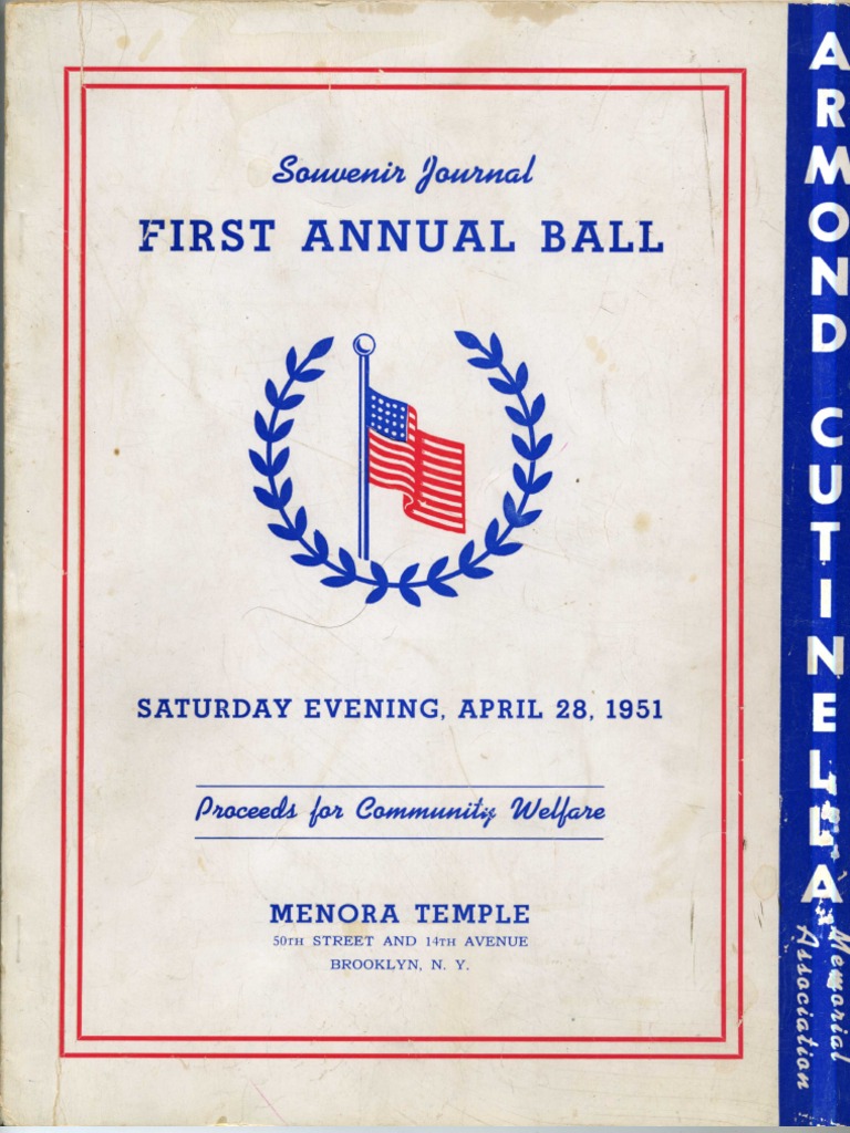 1951 Armond Cutinella Memorial Ball Journal | PDF | Battle Of The Bulge ...