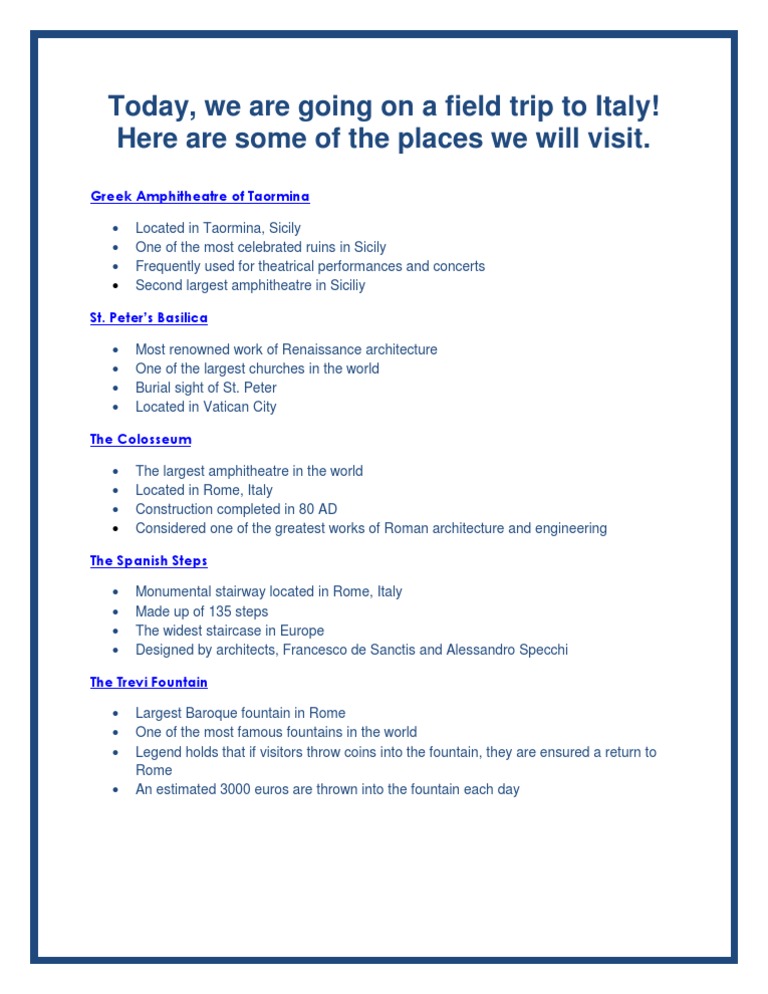 Virtual Field Trip | PDF